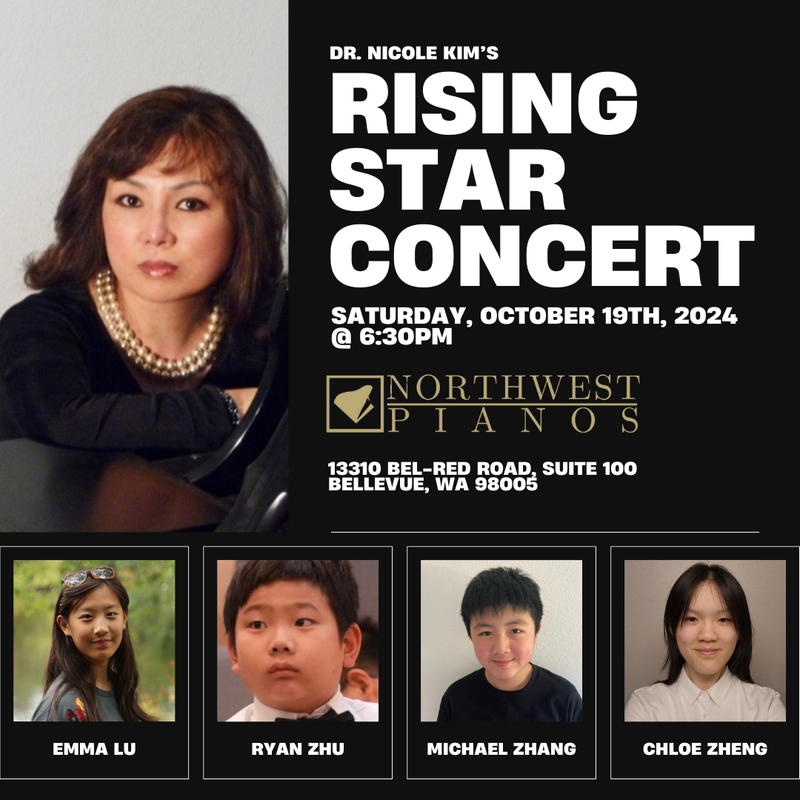 Dr. Nicole Kim’s Rising Star Concert at Northwest Pianos! by Northwest ...